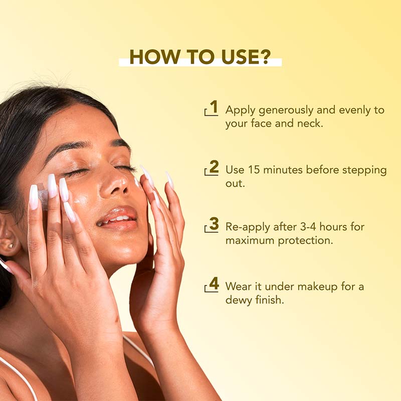 Water Based Sunscreen SPF 50 PA+++ | Lightweight & Non-Greasy ...