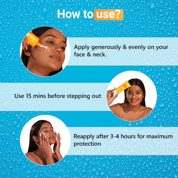 Water Based Sunscreen SPF 50 PA+++ | Lightweight & Non-Greasy ...