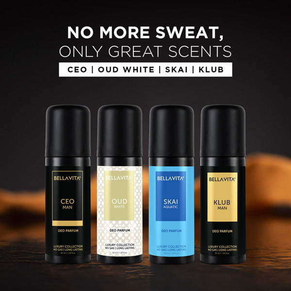 Deo Parfum Travel Size Gift I Set of 4 deos 50 ml Deo | Long Lasting ...