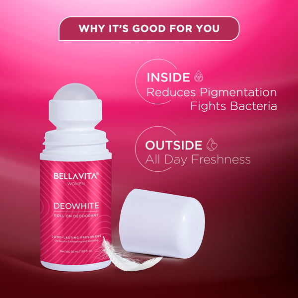 Buy Deo White Natural Roll-on Deodorant for Women in India I BellaVita