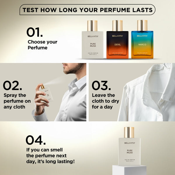 Pure Musk Perfume I Fragrance for Him & Her I Eau De Parfum I BelllaVita