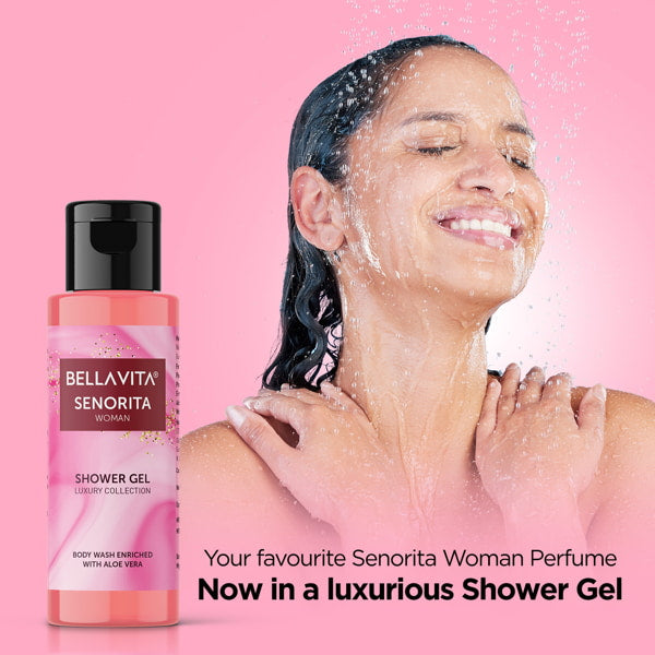 Shower Gel Trial Kit for Women | Body Wash Pack with Free Loofah Pouch ...