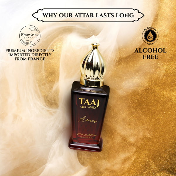 Taaj Ameer Attar - 12ml | Alcohol Free Attar for Men and Women I BellaVita