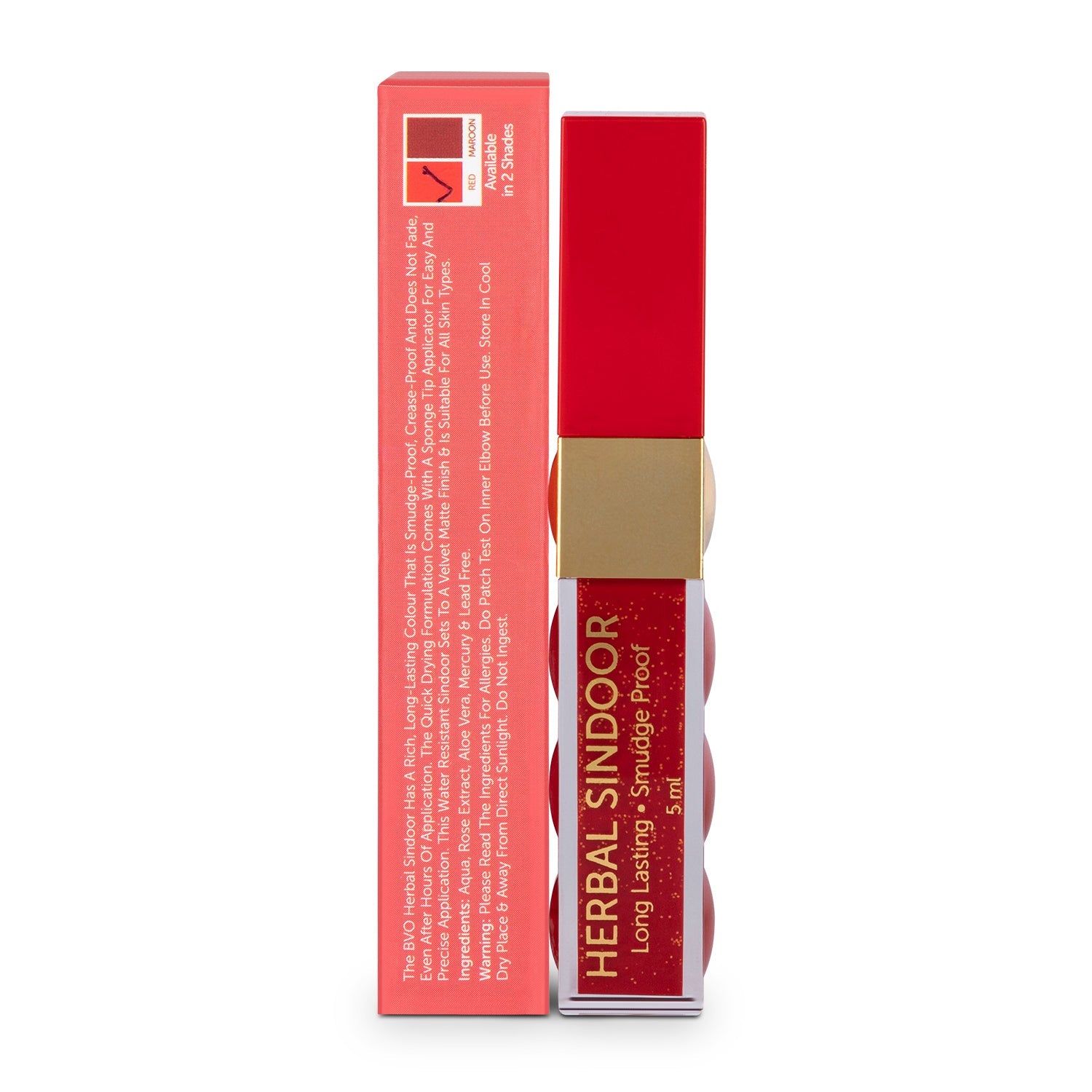 Natural Red Herbal Sindoor | Smudge-Proof And Long Lasting Herbal ...